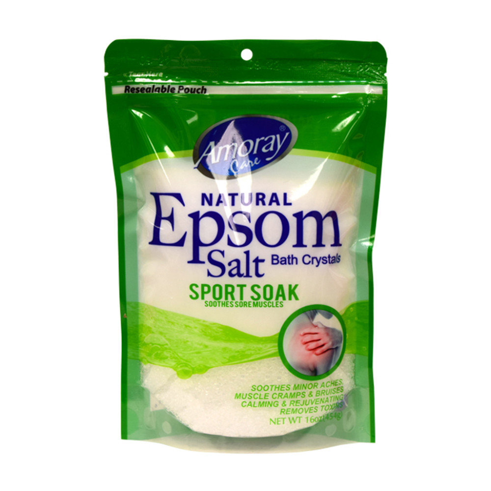 Amoray Care Sport Soak Epsom Bath Salt 454g Healthporter