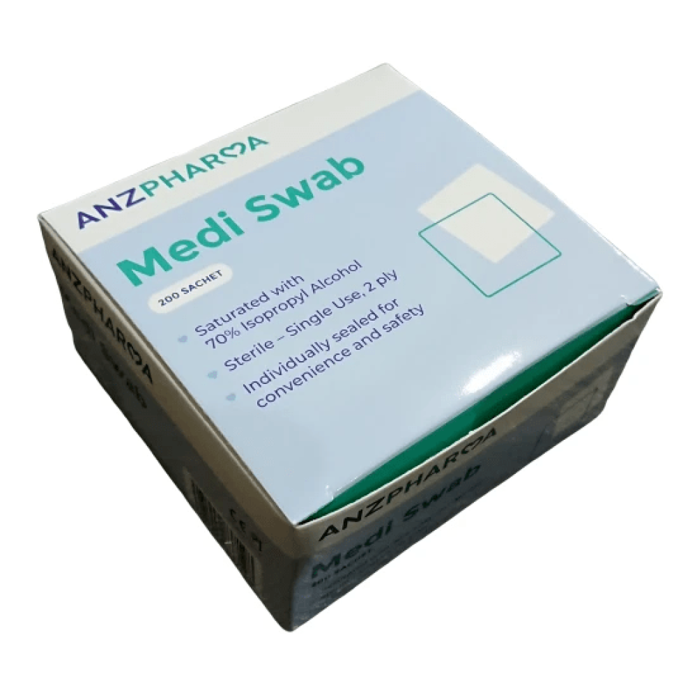 Medi Swab 70% Isopropyl Alcohol 200 Sachets | Alcohol Swabs ...