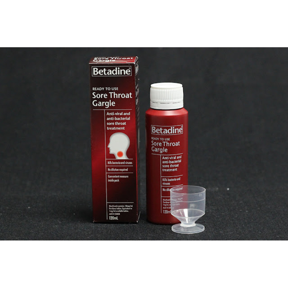 Betadine Sore Throat Gargle Ready To Use | HealthPorter NZ