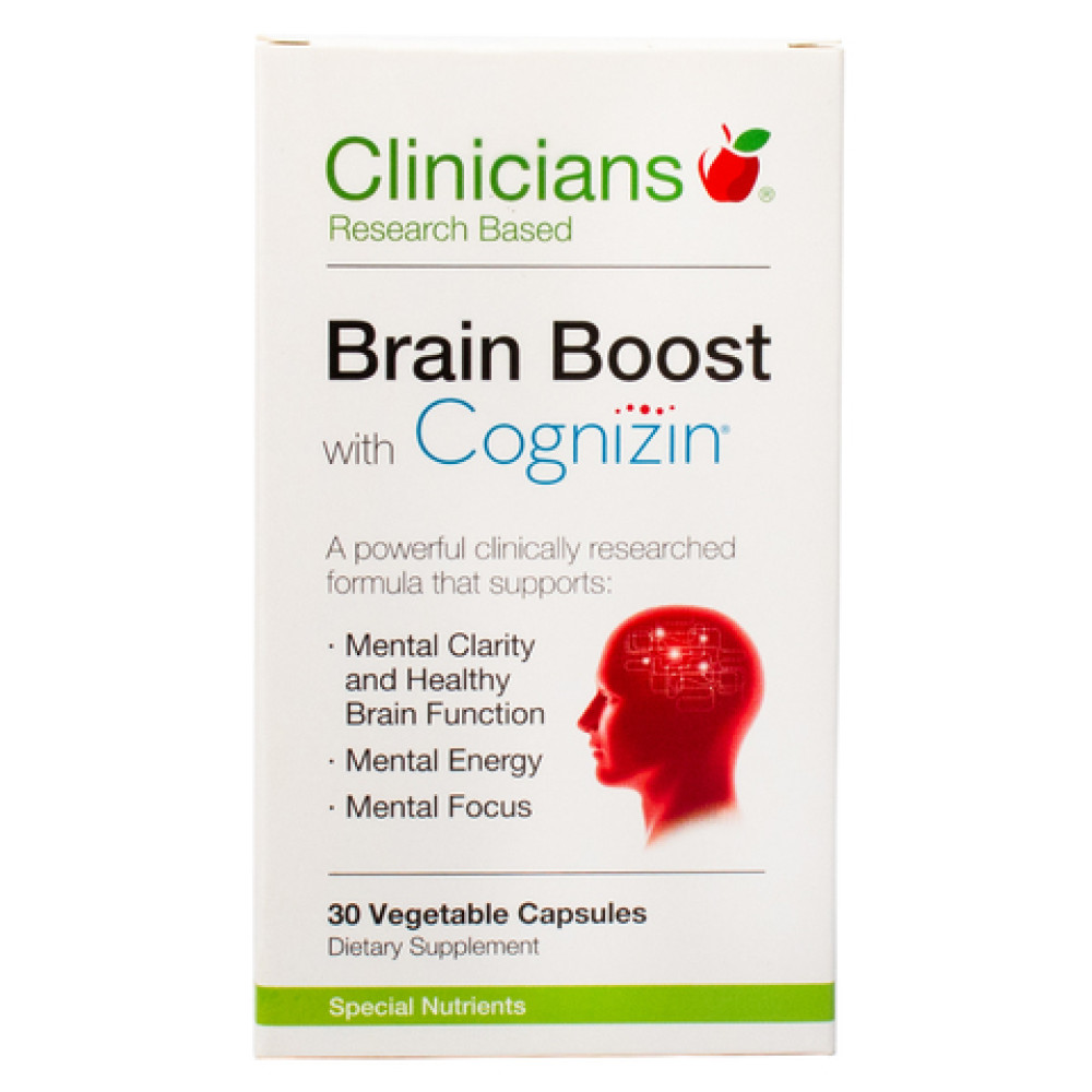 Clinicians Brain Boost With Cognizin 30 Capsules - Healt ...