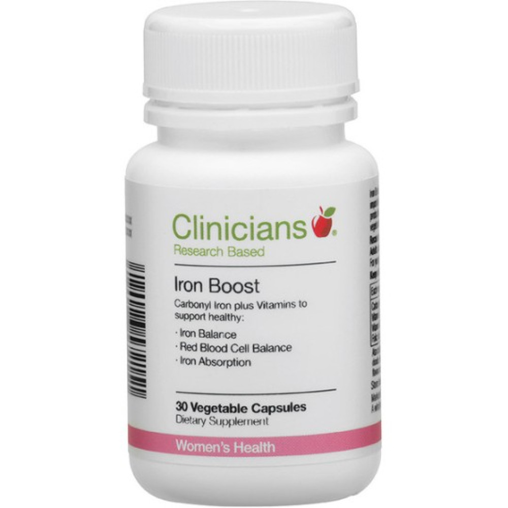 Clinicians Iron Boost 30 Capsules - HealthPorter