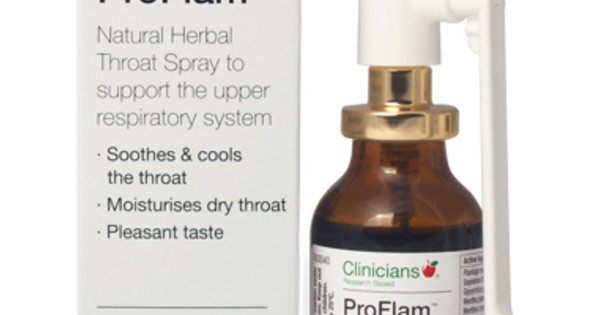 Clinicians ProFlam Throat Spray 20ml - HealthPorter