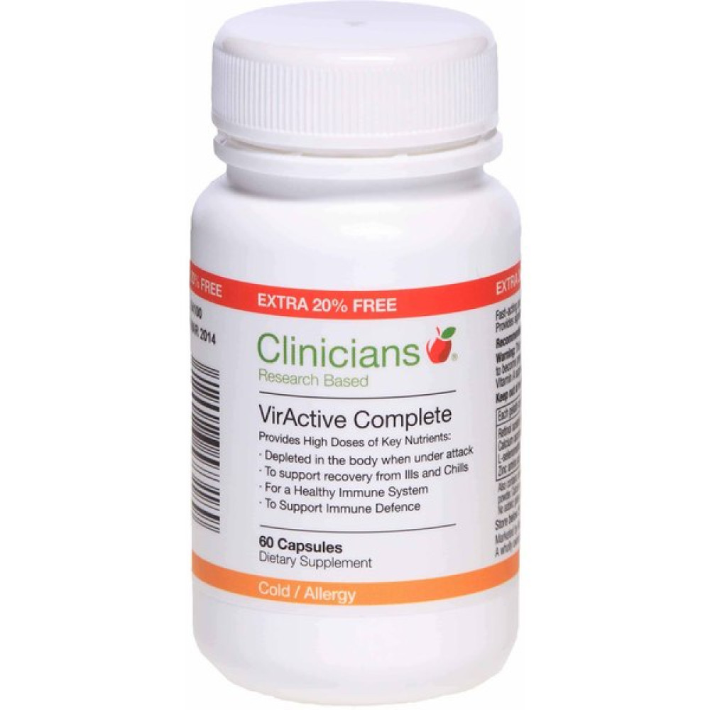 Clinicians Viractive Complete 60 Capsules - HealthPorter