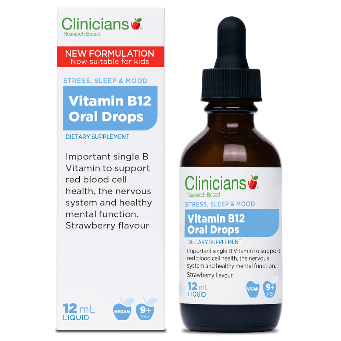 Clinicians Vitamin B12 Oral Drops 12ml | HealthPorter NZ