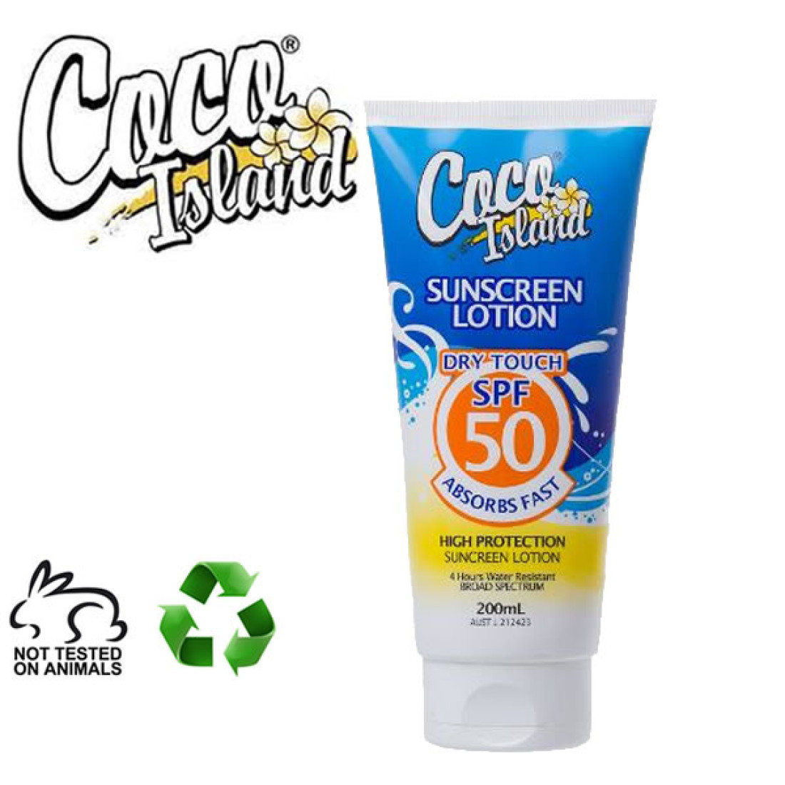 Coco Island Suncreen Lotion SPF 50+ 200ml - HealthPorter