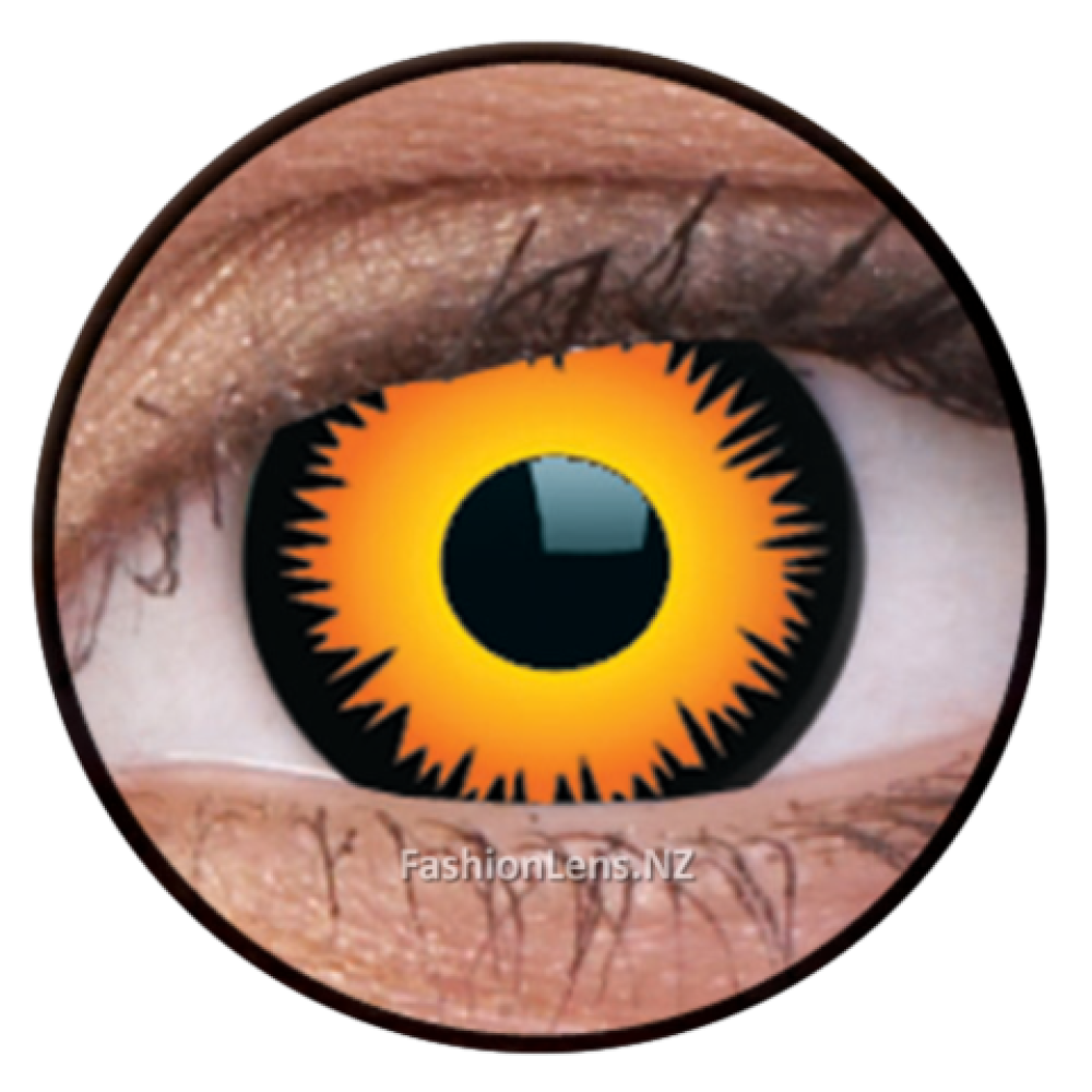 ColourVue Crazy Contact Lens Orange Werewolf - HealthPorter