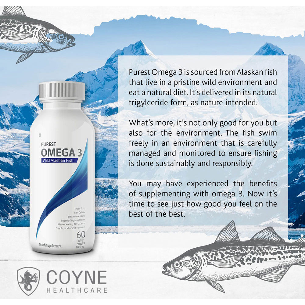 Purest Omega 3 Fish Oil - Coyne Healthcare | HealthPorter NZ