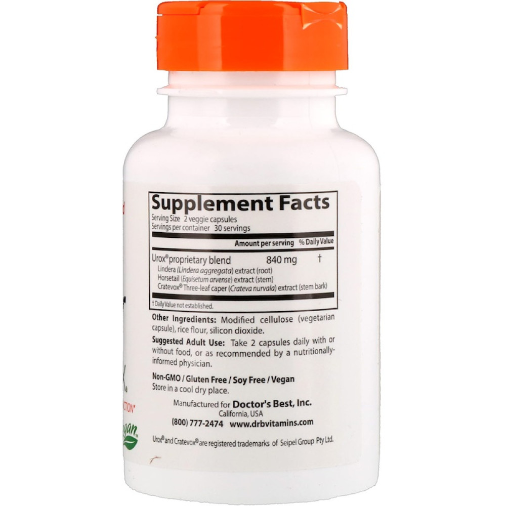 Doctor's Best Bladder Support with Urox 60 Capsules - He ...