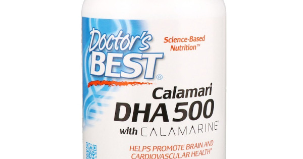 Doctor's Best DHA 500 from Calamari with Calamarine 500mg ...