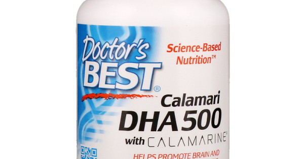 Doctor's Best DHA 500 from Calamari with Calamarine 500mg ...