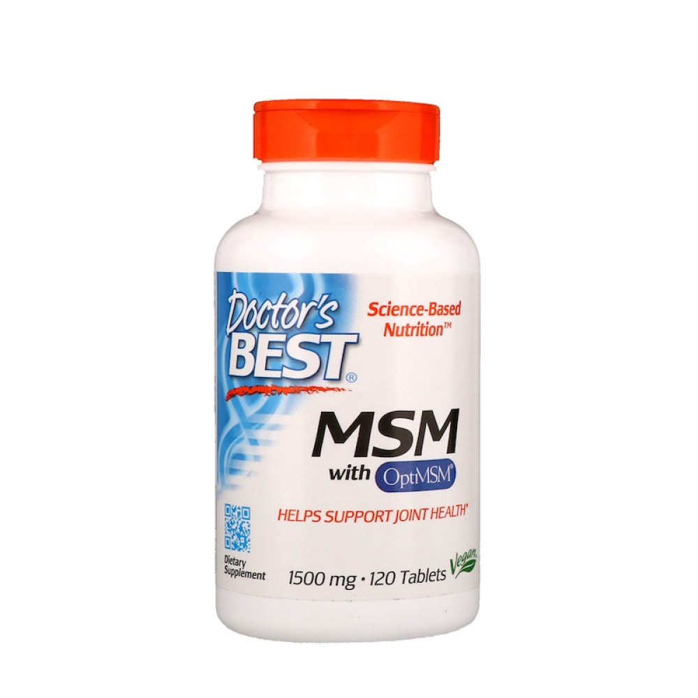 Doctor's Best MSM with OptiMSM 1500mg 120 Tablets - Heal ...