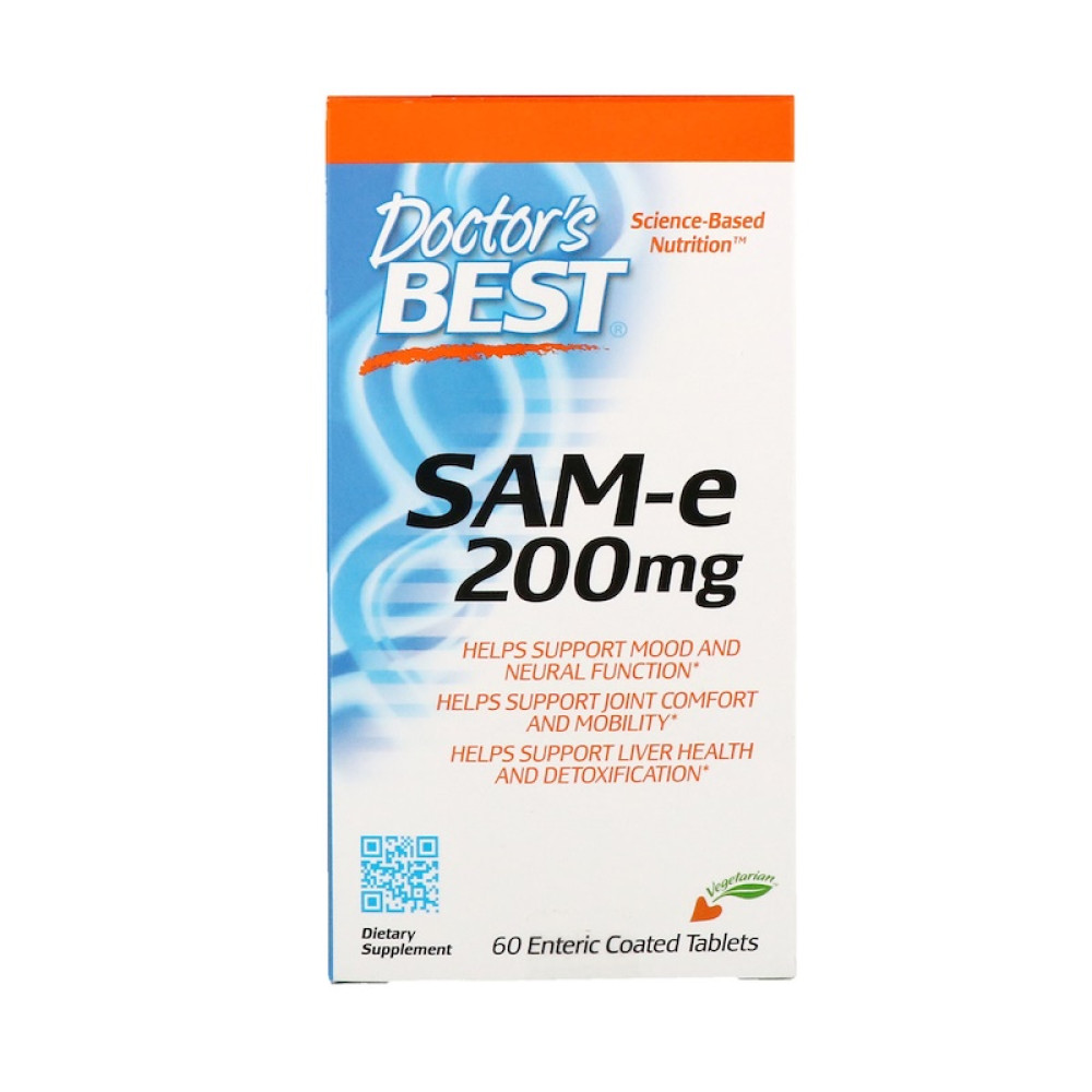 Doctor's Best SAM-e 200mg 60 Tablets - HealthPorter