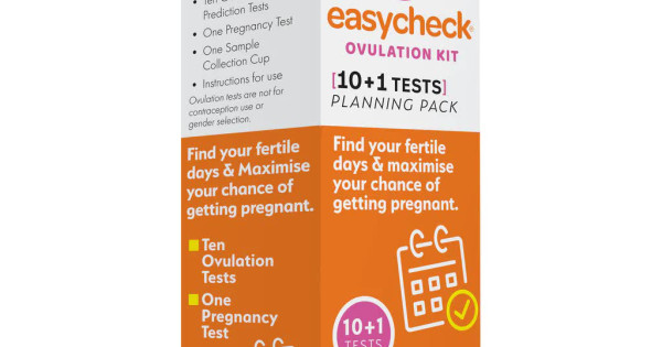 EasyCheck Ovulation Kit 10 + 1 Tests | HealthPorter NZ