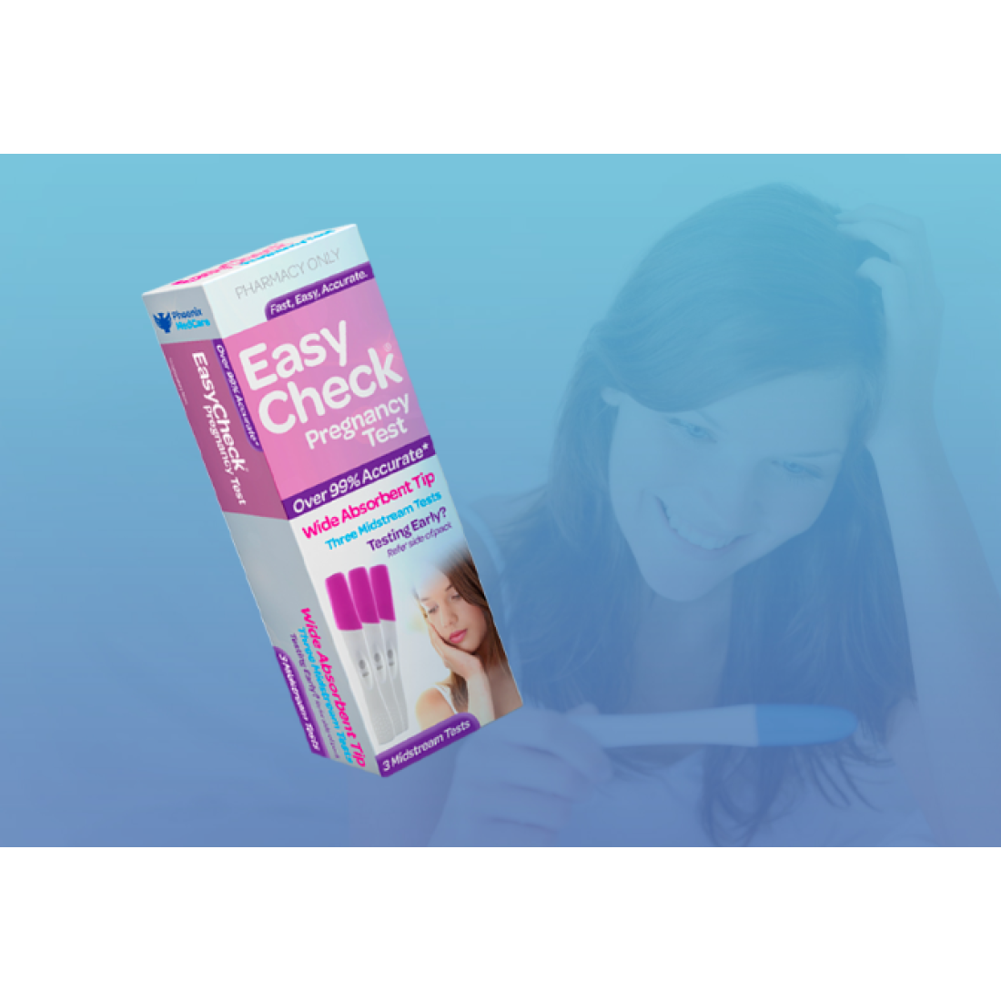 EasyCheck Pregnancy Test 3 Tests | HealthPorter NZ