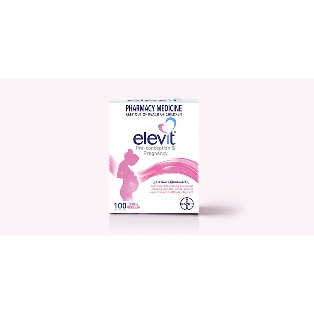 Elevit with Iodine Pregnancy Multivitamin 100 Tablets | HealthPorter ...
