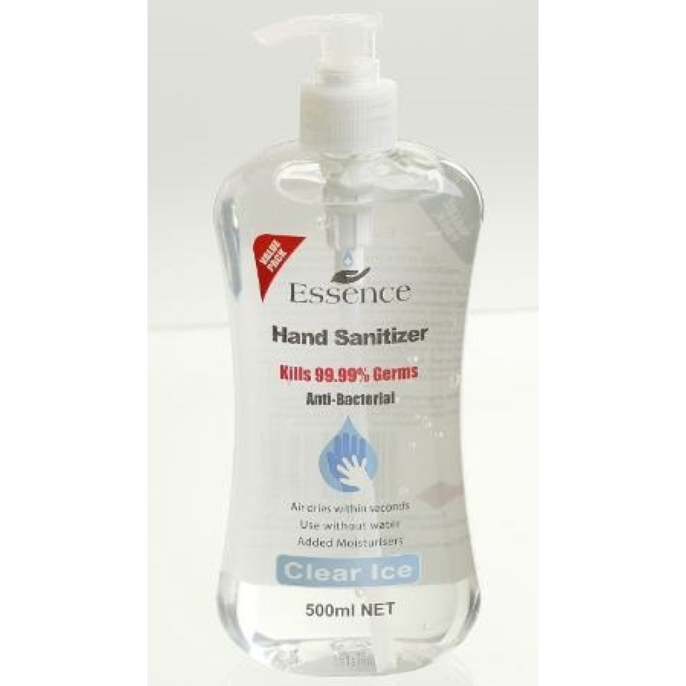 Essence Hand Sanitiser Clear 500ml | Alcohol Sanitizer