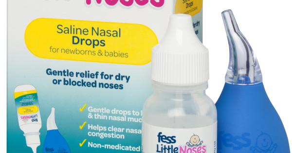 Fess Little Noses Saline Drops 25ml and Nasal Aspirator