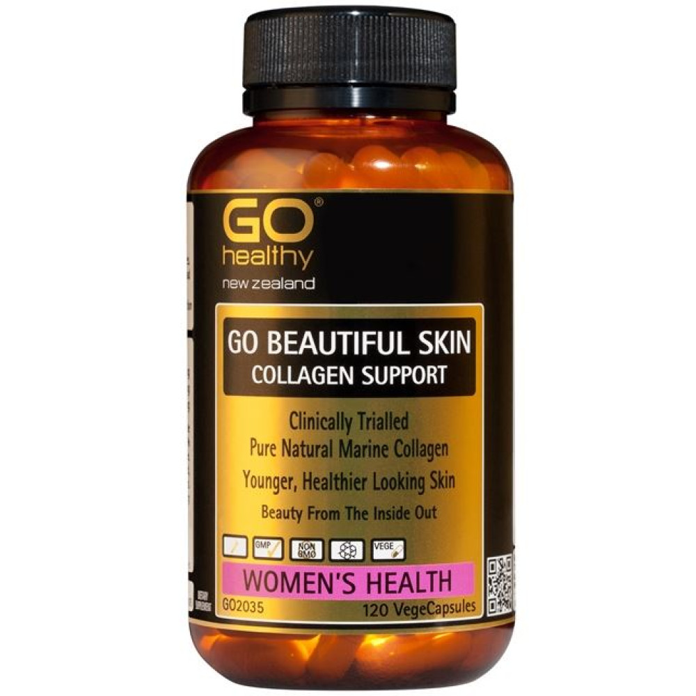 GO Healthy GO Beautiful Skin Collagen Support 120 Capsules ...