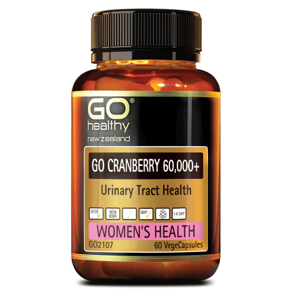 GO Healthy GO Cranberry 60,000+ 60 Capsules - HealthPorter