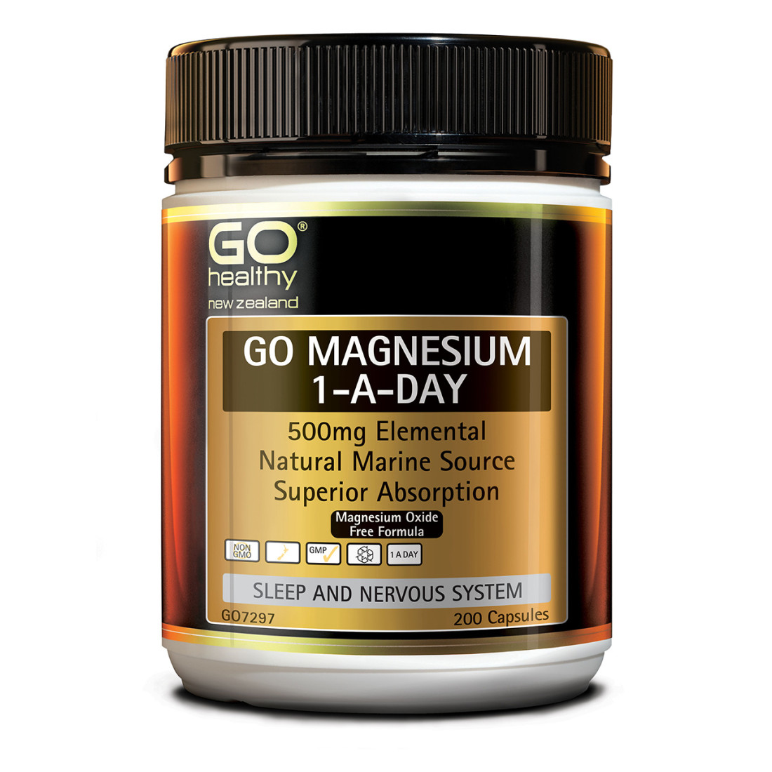 GO Healthy GO Magnesium 1-A-Day 500mg 200 Capsules - Hea ...