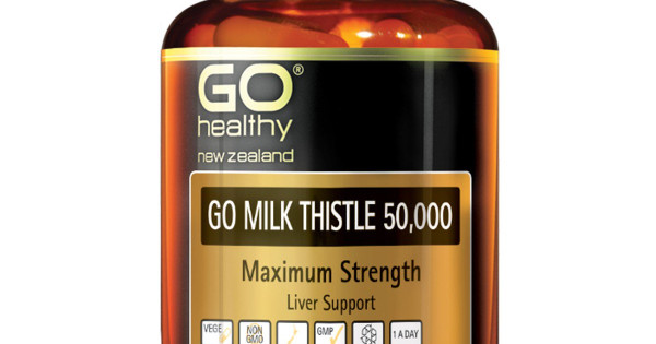 GO Healthy GO Milk Thistle 50,000 60 Capsules - HealthPorter