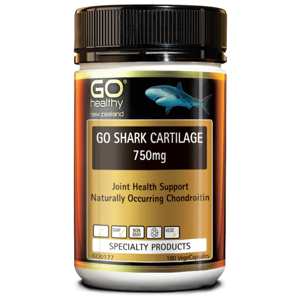 GO Shark Cartilage 750mg Caps - GO Healthy | HealthPorter NZ