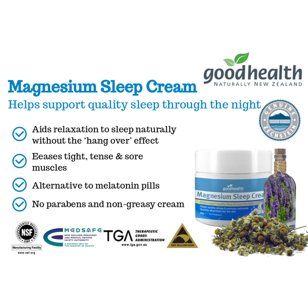 Magnesium Sleep Cream 90g - Good Health | HealthPorter NZ