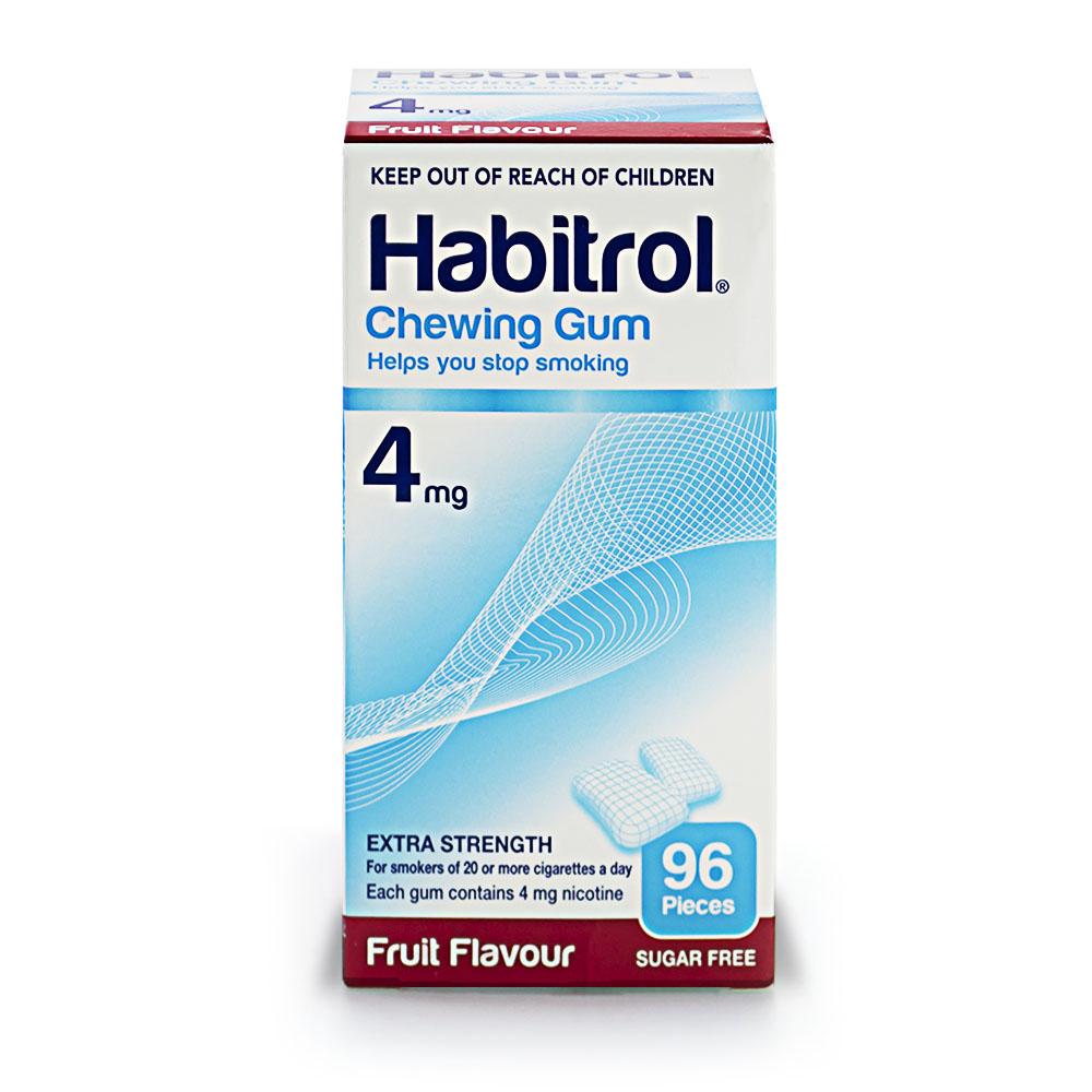 Habitrol Chewing Gum 4mg Fruit Flavour 96s | HealthPorter NZ
