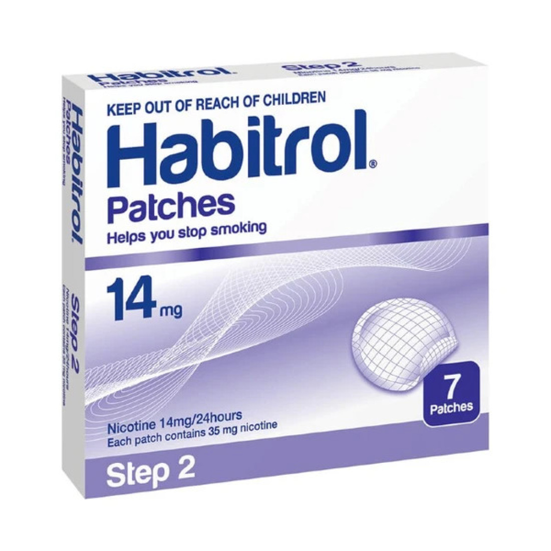 Habitrol Patches Step 2 Nicotine 14mg Single | HealthPorter ...