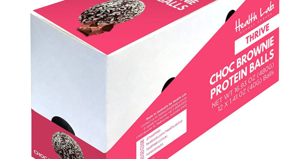 Health Lab Chocolate Brownie Protein Ball 40g Box Of 12