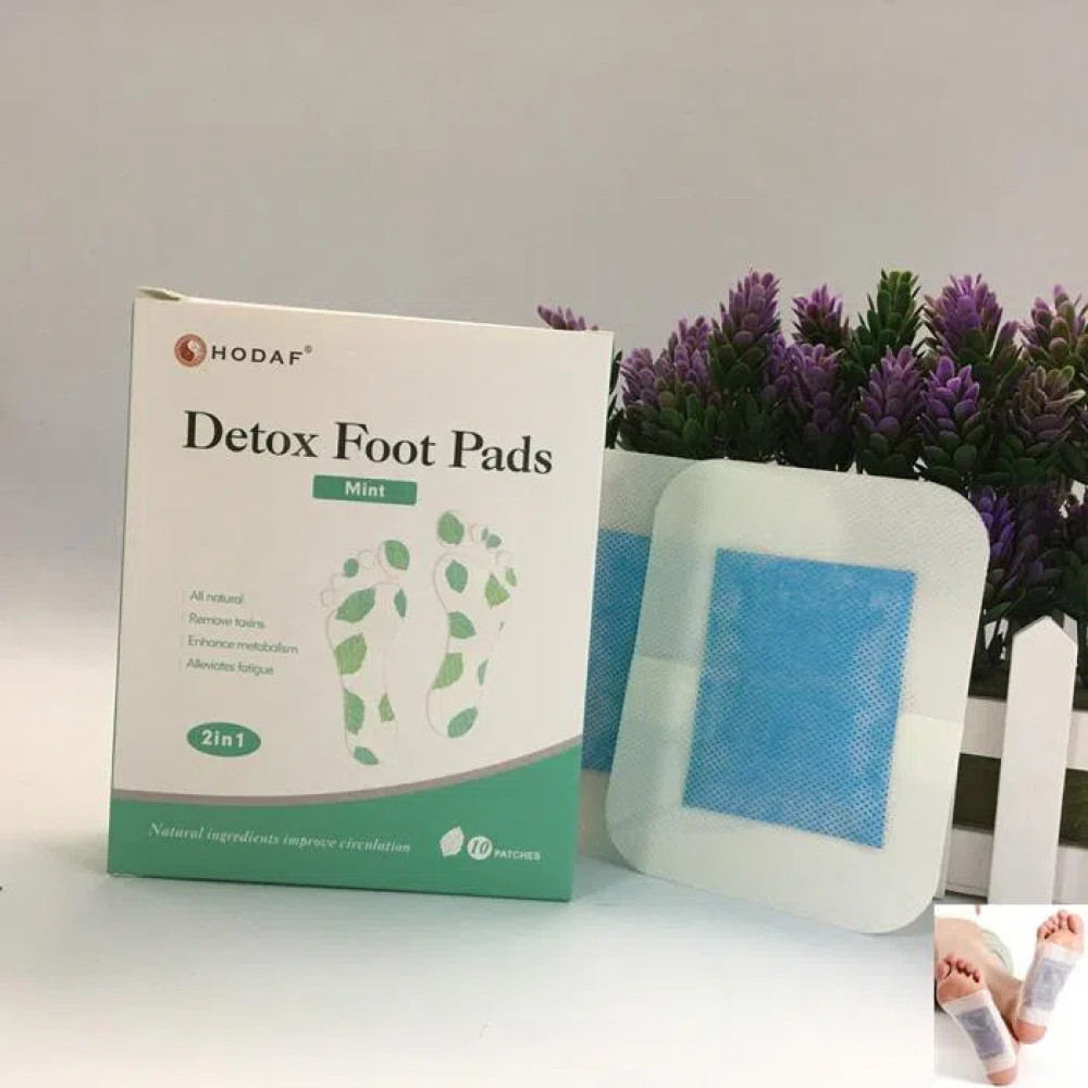 HODAF Detox Foot Pads Mint 10 Patches | HealthPorter NZ