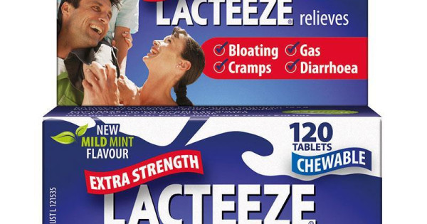 Lacteeze Extra Strength Lactase Enzymes 120 Tablets - He ...