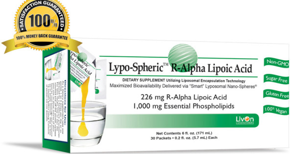 Livon Labs Lypo-Spheric R-Alpha Lipoic Acid - HealthPorter ...