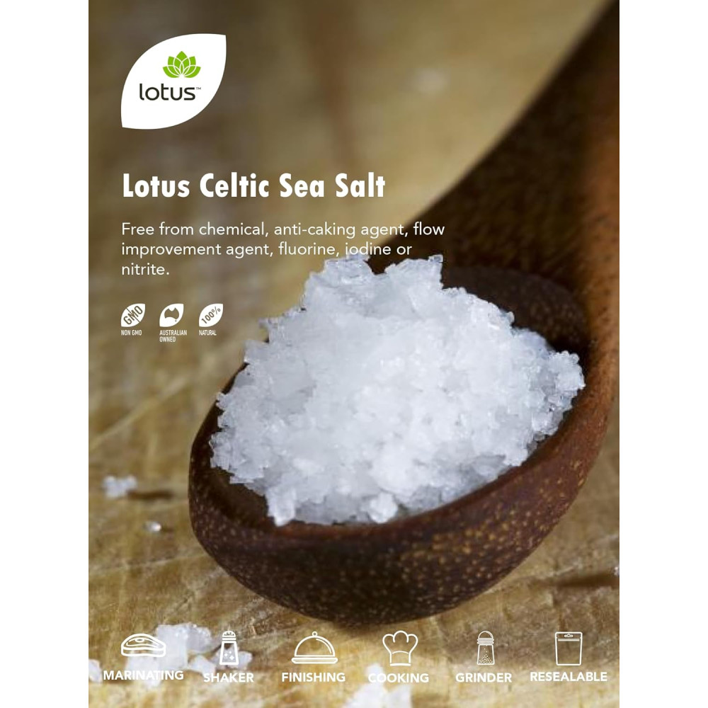 Lotus Celtic Sea Salt Coarse 500g | HealthPorter NZ