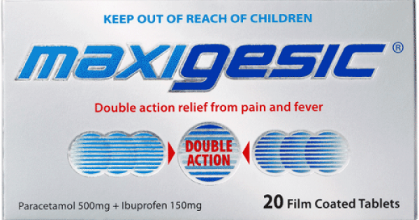 Maxigesic Double Action Pain Relief Tablets 20s - Health ...