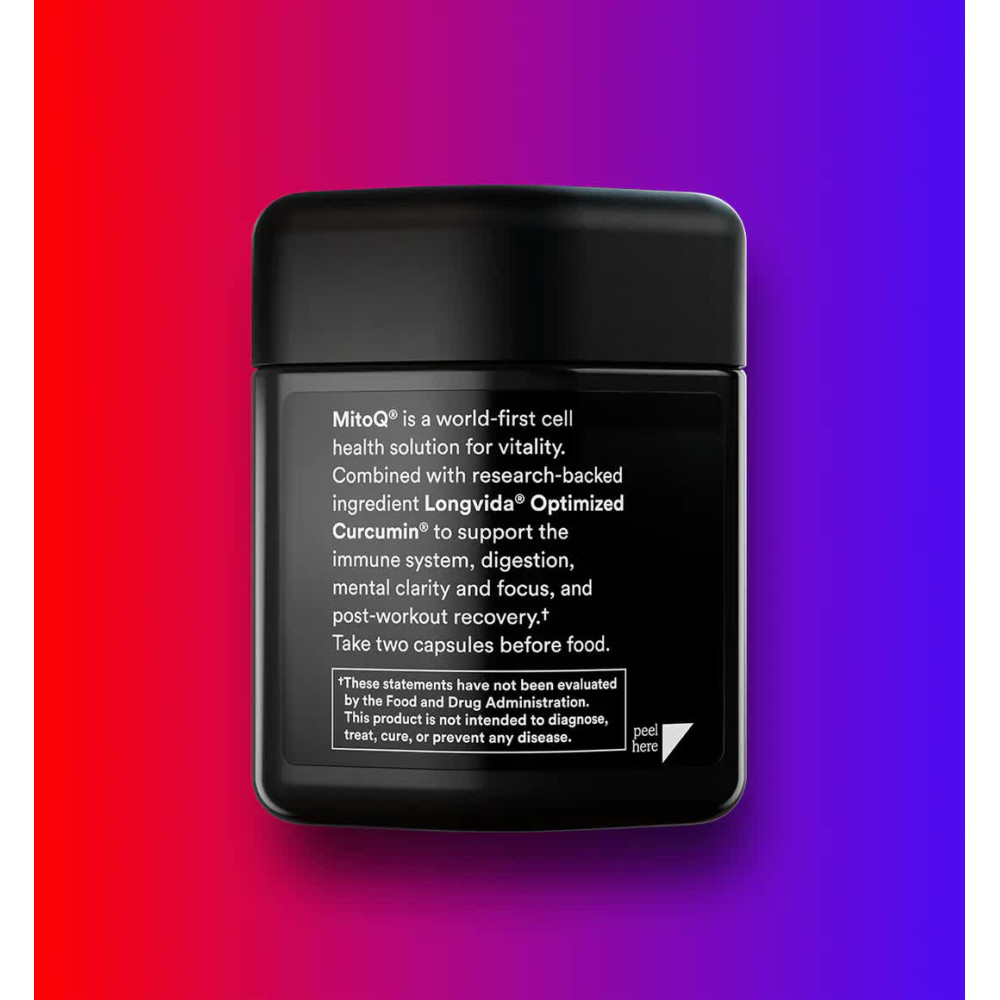 MitoQ Curcumin 60 Capsules | Turmeric | HealthPorter NZ