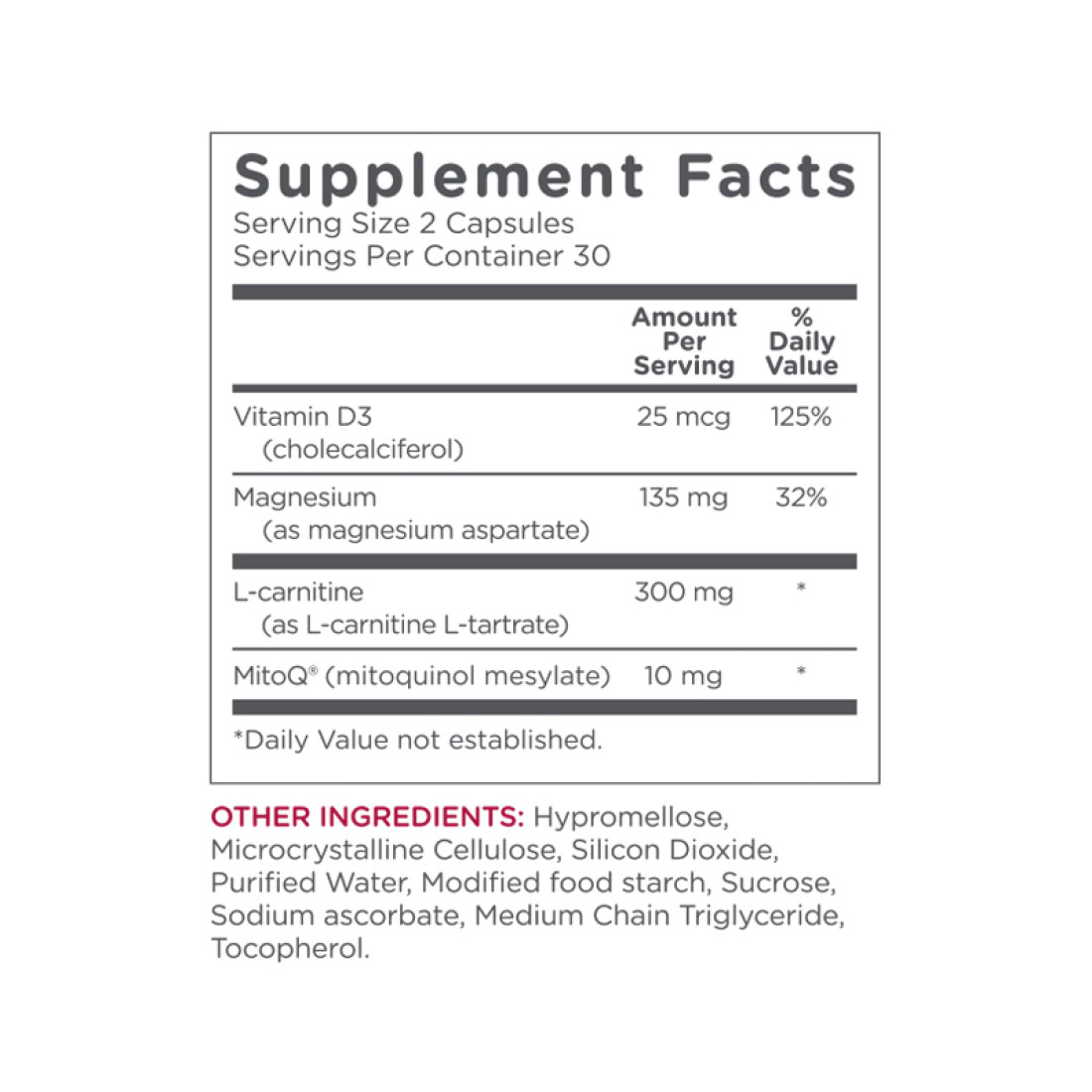 MitoQ Heart 60 Caps | Cardiovascular Support | HealthPorter ...