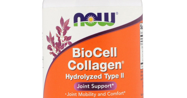 Now Foods BioCell Collagen Hydrolyzed Type 2 120 Capsules ...