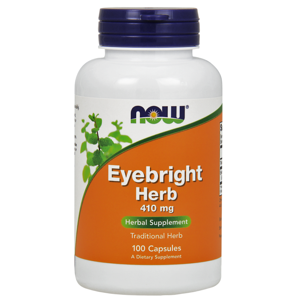 Now Foods Eyebright Herb 410mg 100 Capsules - HealthPorter
