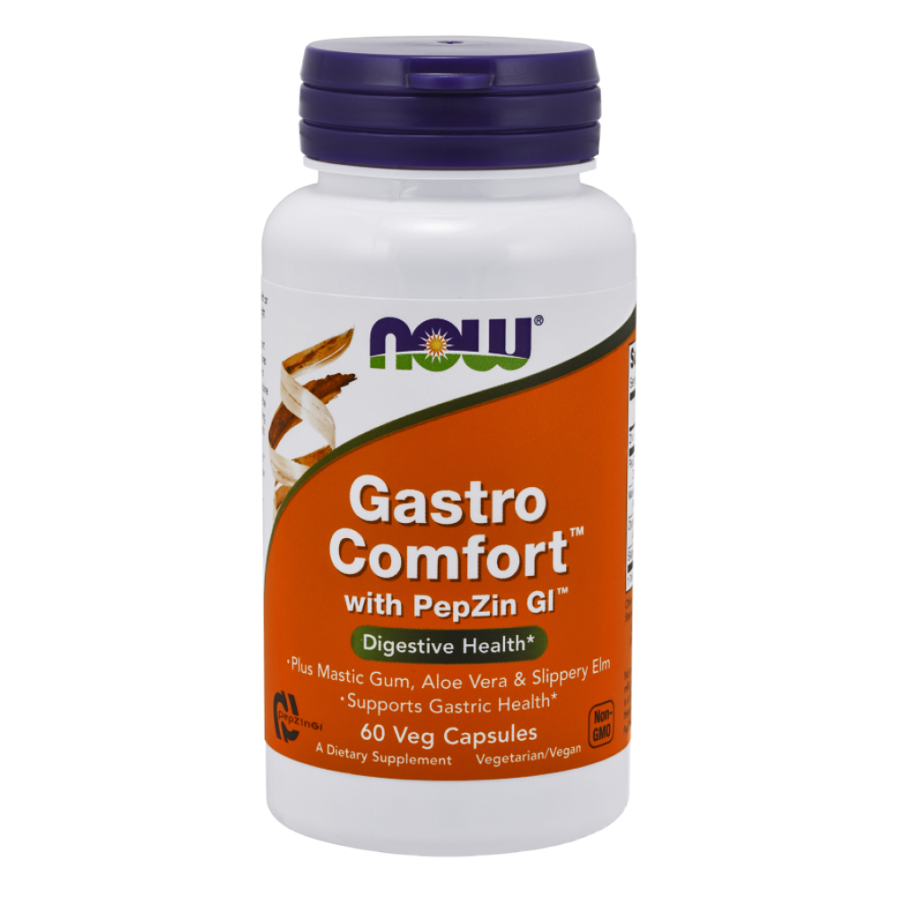 Now Foods Gastro Comfort with PepZin GI 60 Capsules - He ...