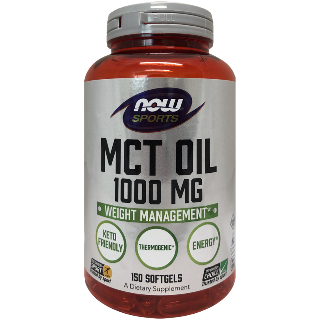 Now Foods MCT Oil 1000mg 150 Softgels - HealthPorter