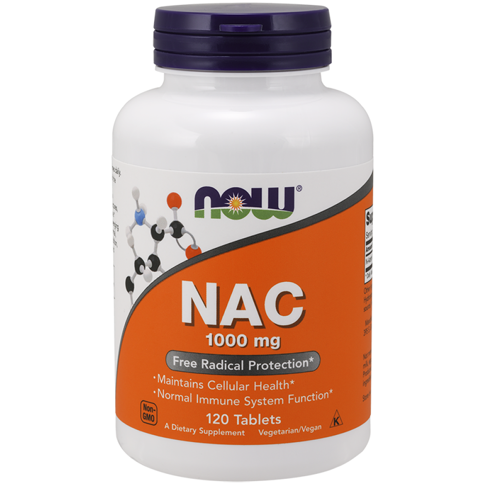 NAC 1000mg Tablets | Now Foods Supplements | HealthPorter NZ