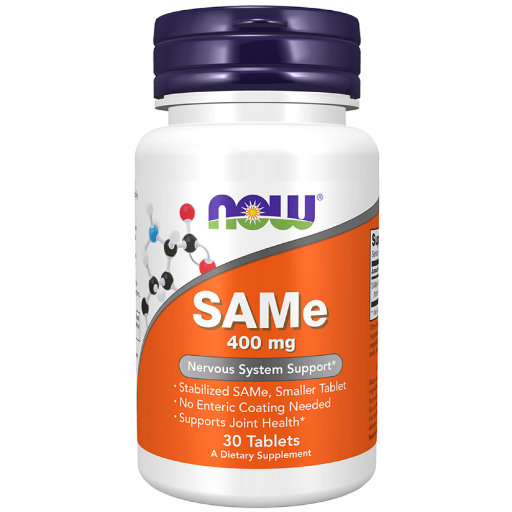 SAMe 400mg 30 Tablets - Now Foods | HealthPorter NZ
