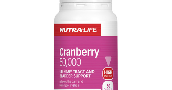 NutraLife Cranberry 50000mg 50 Capsules - HealthPorter