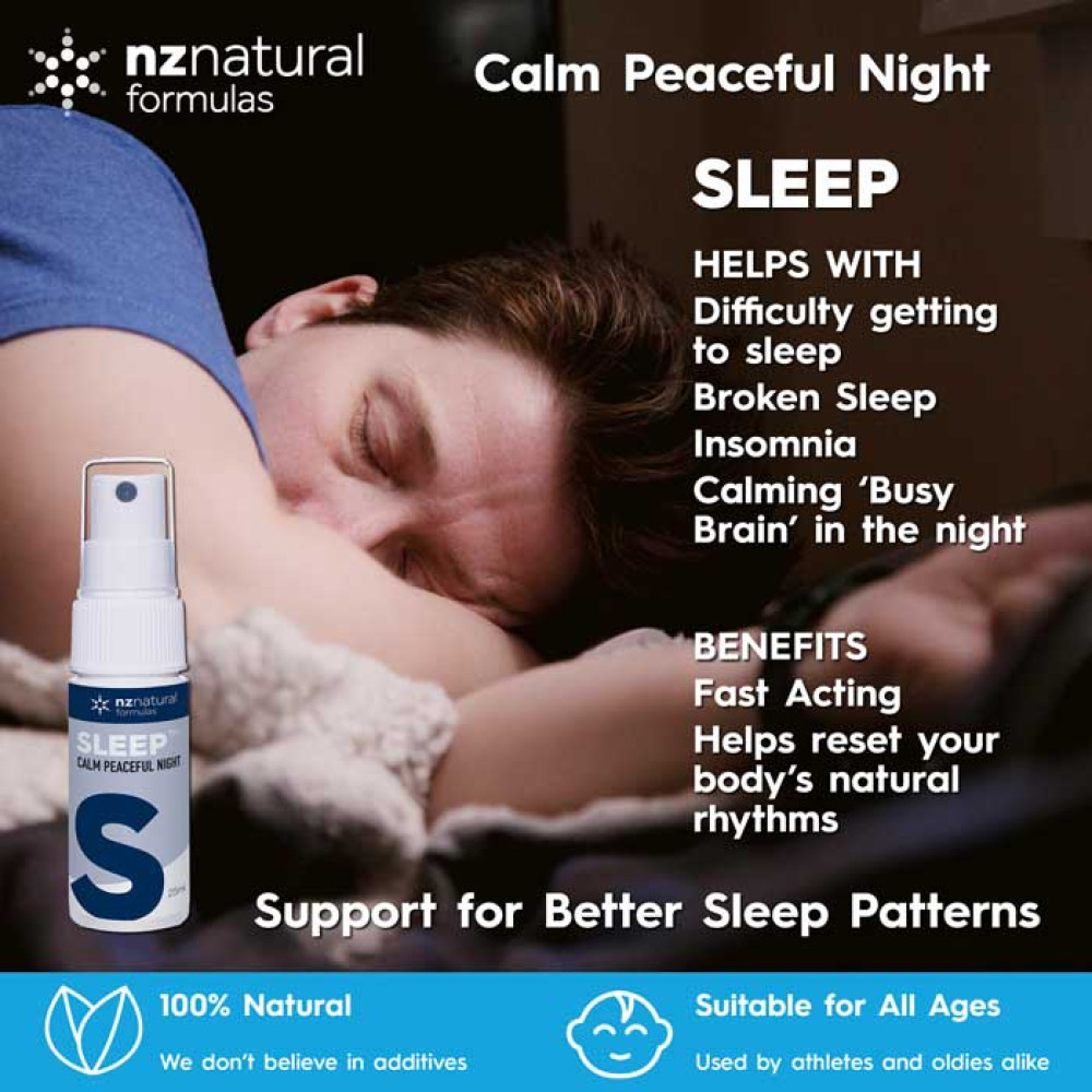 NZ Natural Formulas Sleep Spray 25ml | HealthPorter NZ