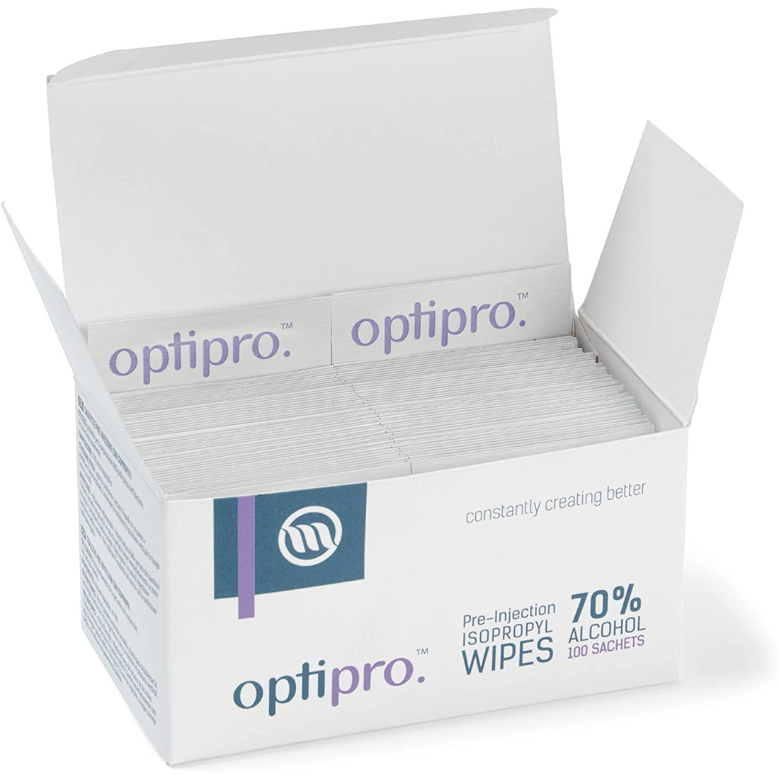 70% Alcohol Pre-Injection Wipes - OptiPro | HealthPorter NZ