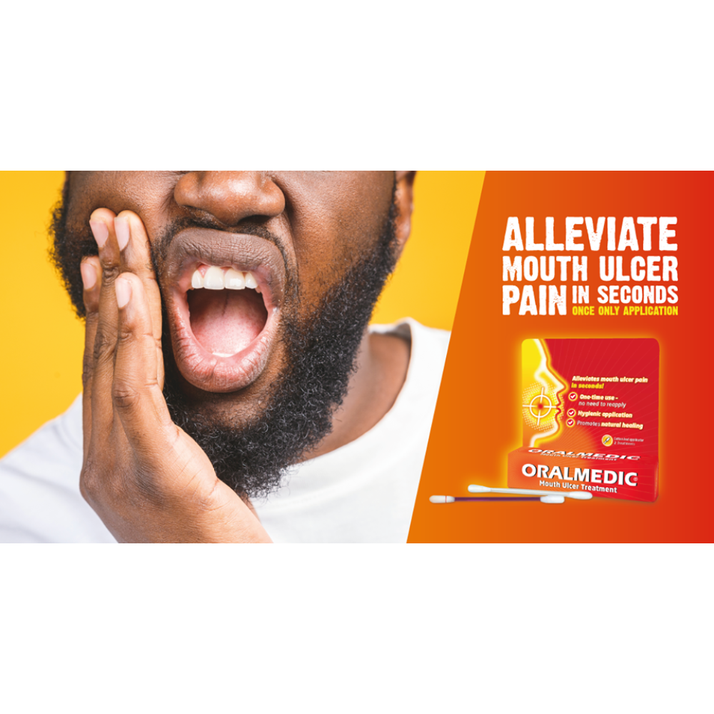 Oralmedic Mouth Ulcer Treatment 2 cotton bud applicator