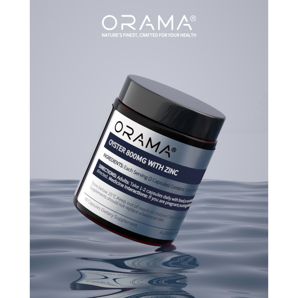 ORAMA Oyster 800mg with Zinc 60 Capsules | HealthPorter NZ