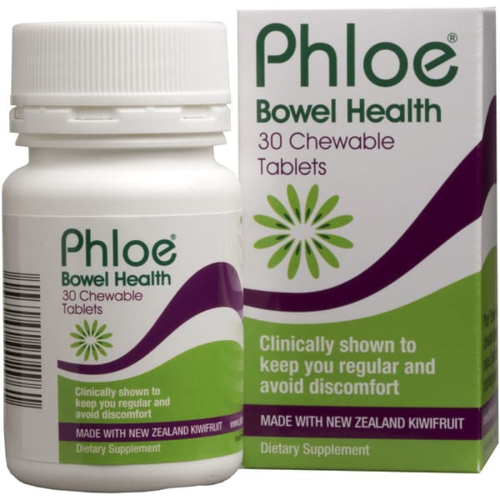 Phloe Bowel Health Kiwifruit 30 Chewable Tablets - Healt ...