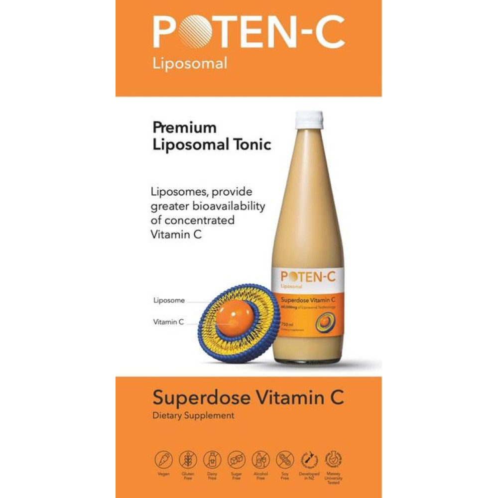 Poten-C Liposomal Superdose Vitamin C | HealthPorter NZ